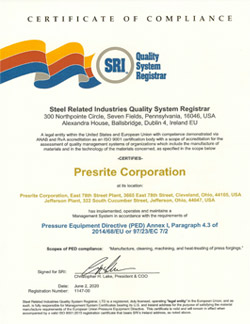 Certifications | Presrite Corporation